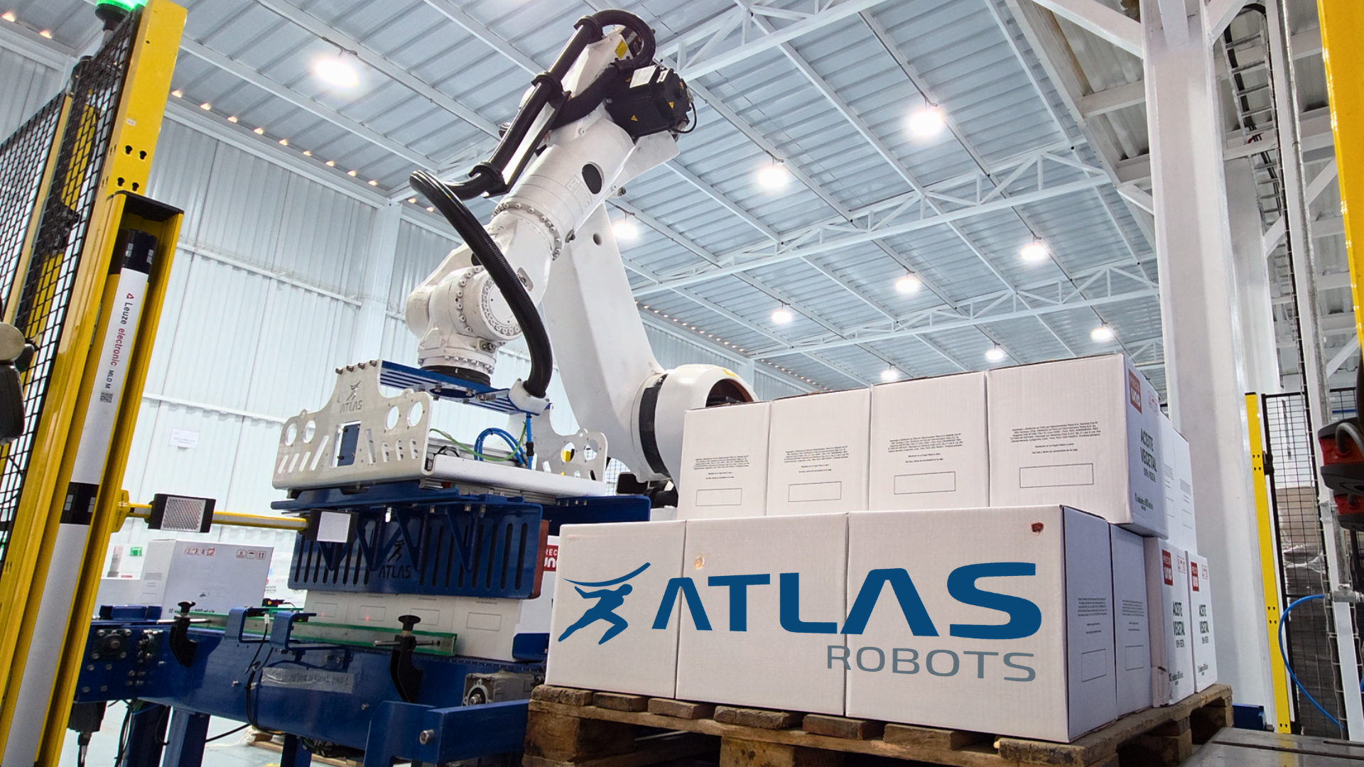 Atlas palletizing robots at Logistics & Automation 2025 - Atlas Robots